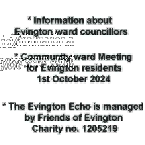 Evington Ward Councillors – Evington Echo