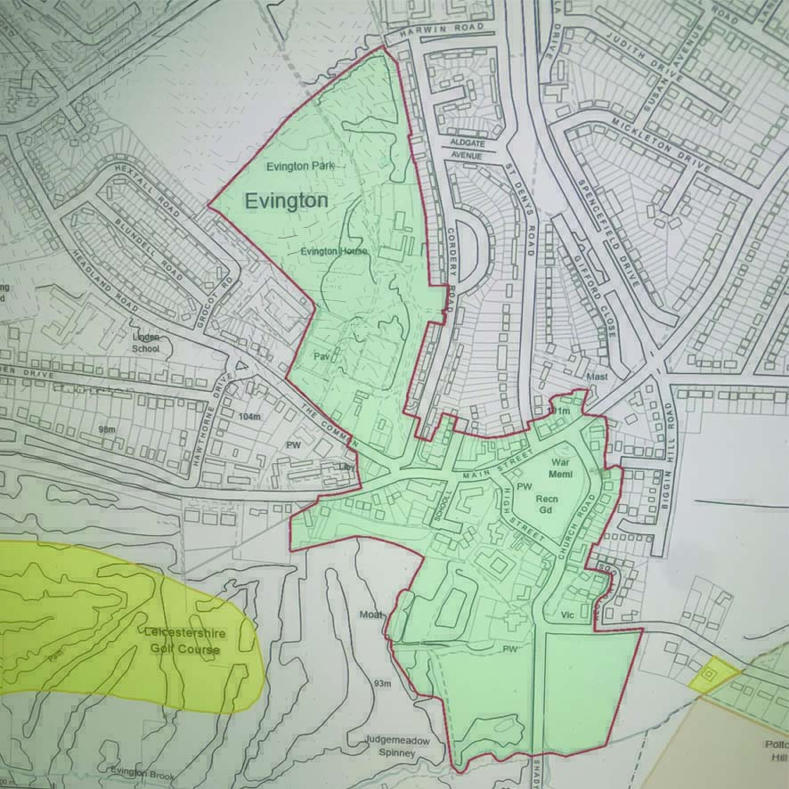 Conservation map – Evington Echo
